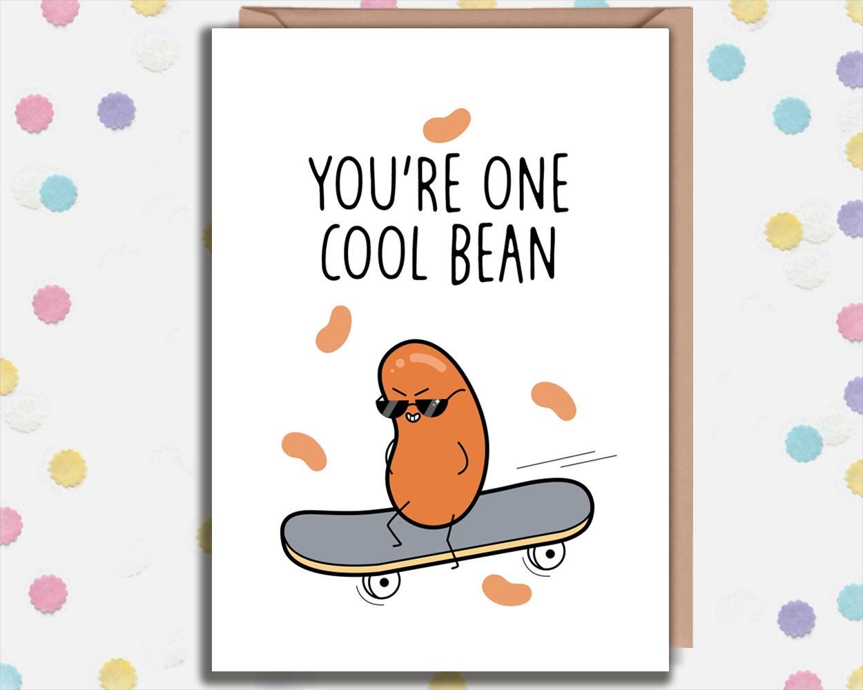Bean Card, Funny Love Card, Anniversary Card, Baked Bean Card, for ...