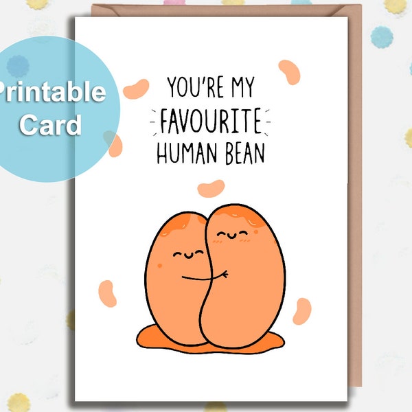 Funny Bean Anniversary Card - Etsy