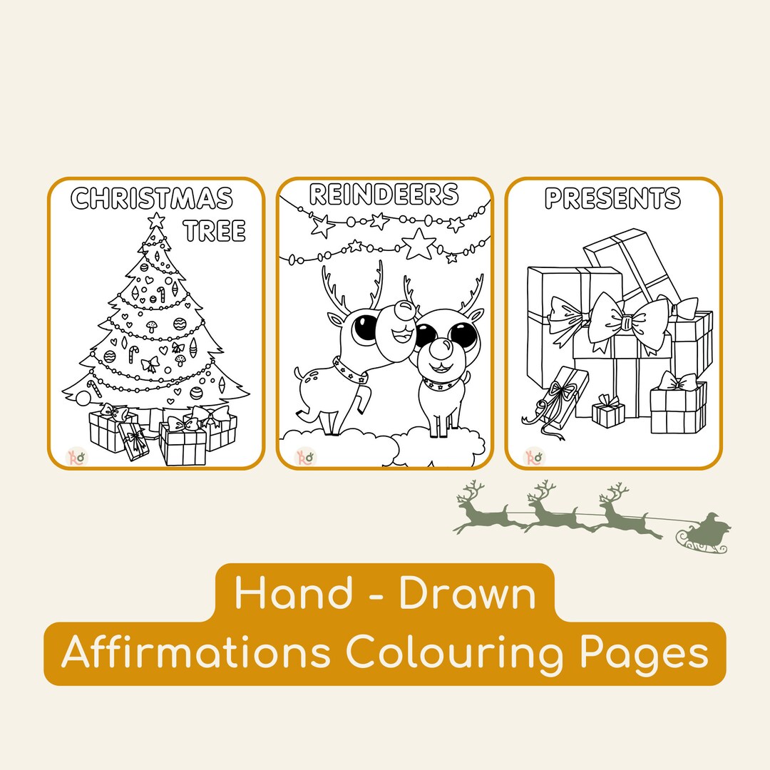 Christmas Coloring Pages for Kids,holiday Winter Sheets,creative Xmas ...