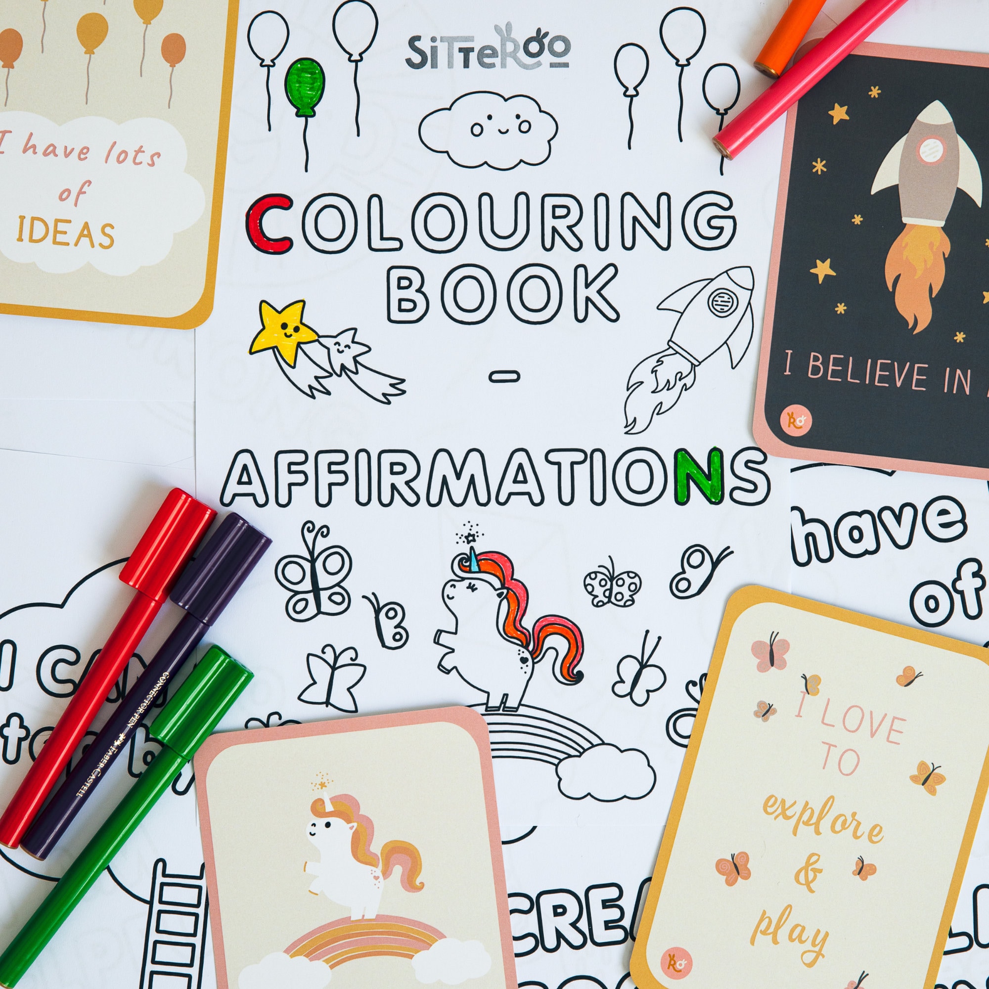 Affirmation Colouring Pages,self-love Colouring Sheets,confidence ...