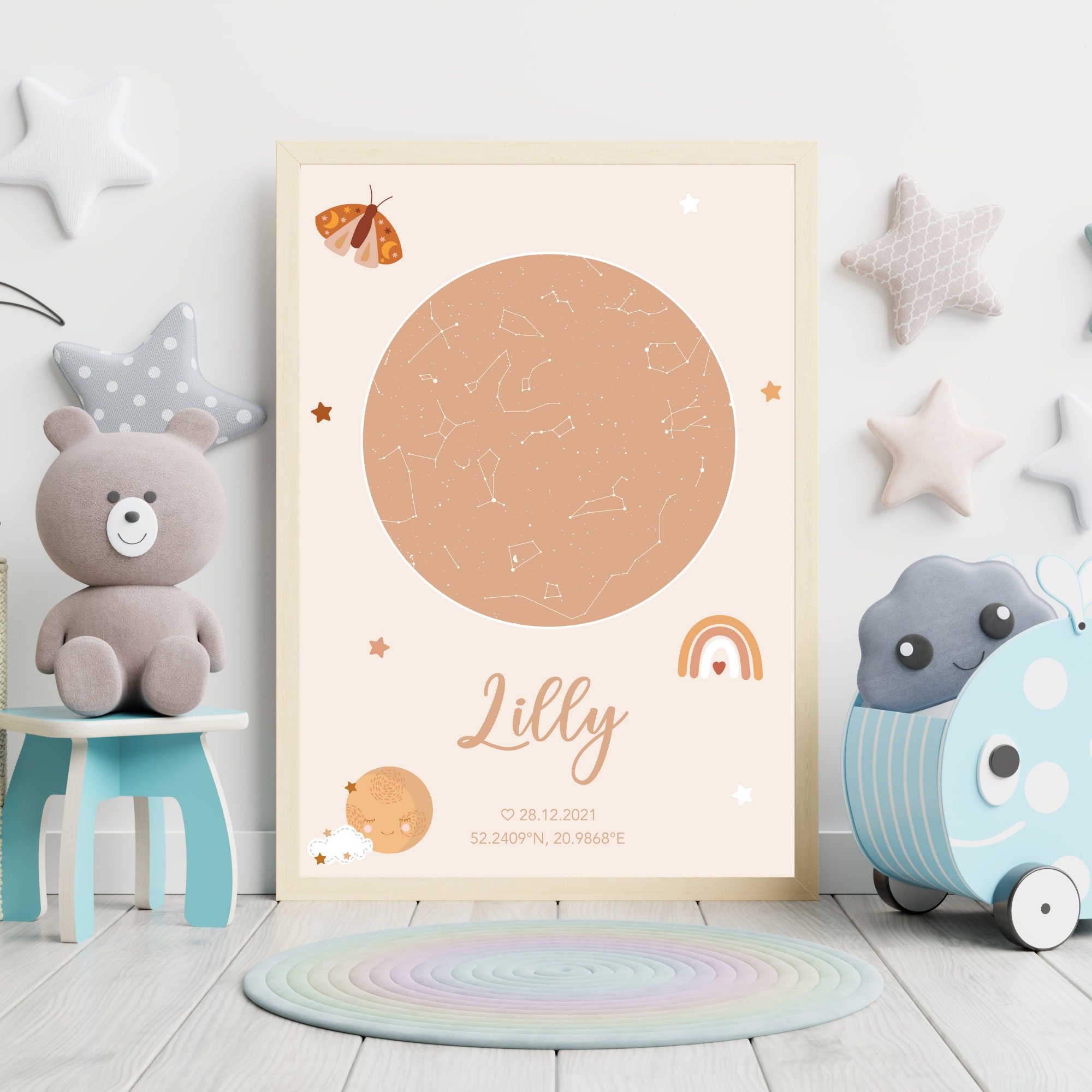 Custom Starry Maps,celestial Birthday Gifts,unique Sky Gifts,digital ...