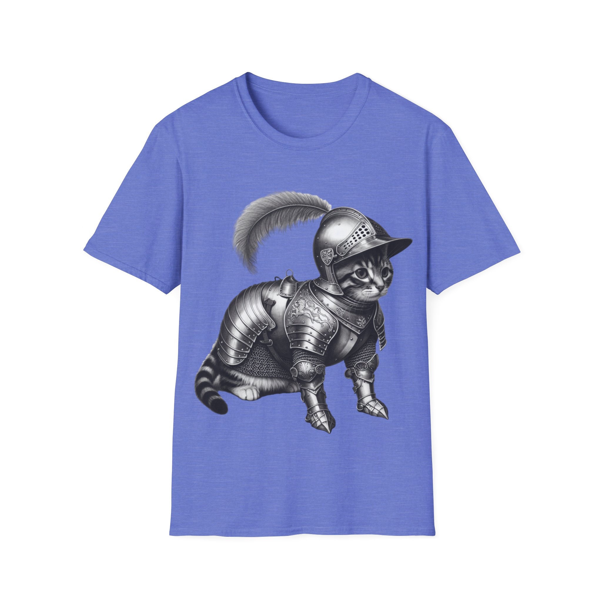 Cat in Armor T Shirt Cat Knight Cute Cat Protector Cat - Etsy