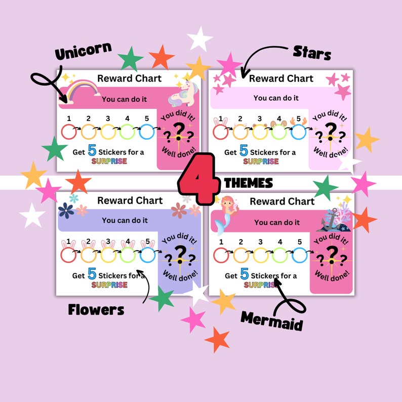 Reward Chart Bundle for Kids Toddler Potty Tracker Good - Etsy