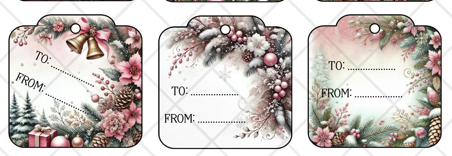 Printable Christmas to From Gift Tags, New Year Gift Tags, Holiday Gift ...