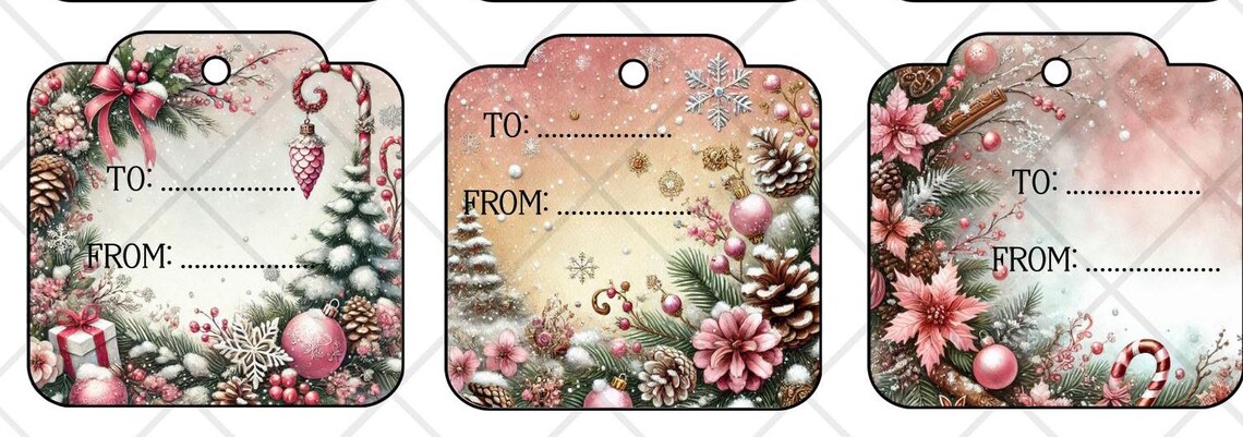 Printable Christmas to From Gift Tags, New Year Gift Tags, Holiday Gift ...