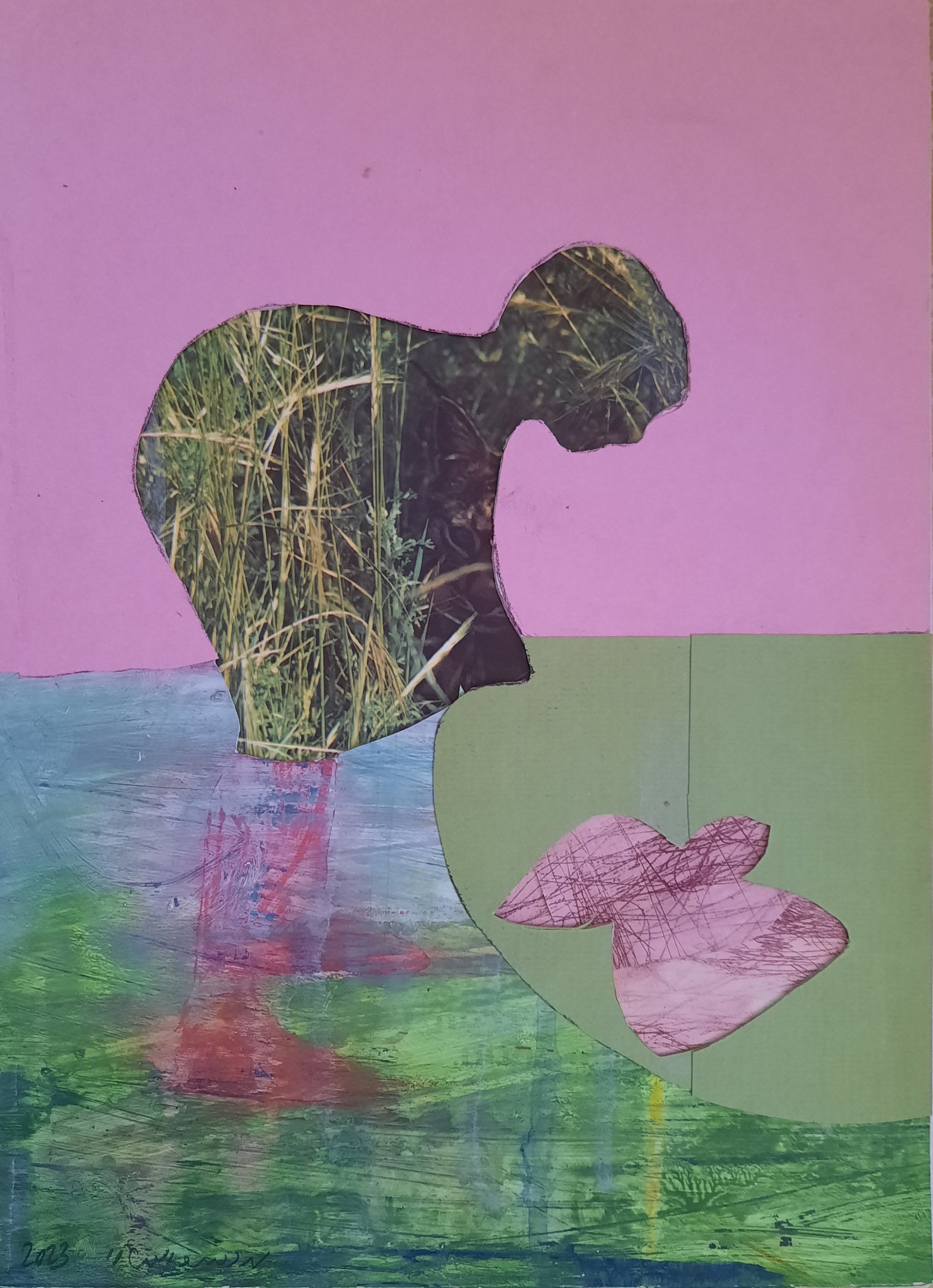 Modern Collage, Original Collage Art, Contemporary Collage, Handmade ...