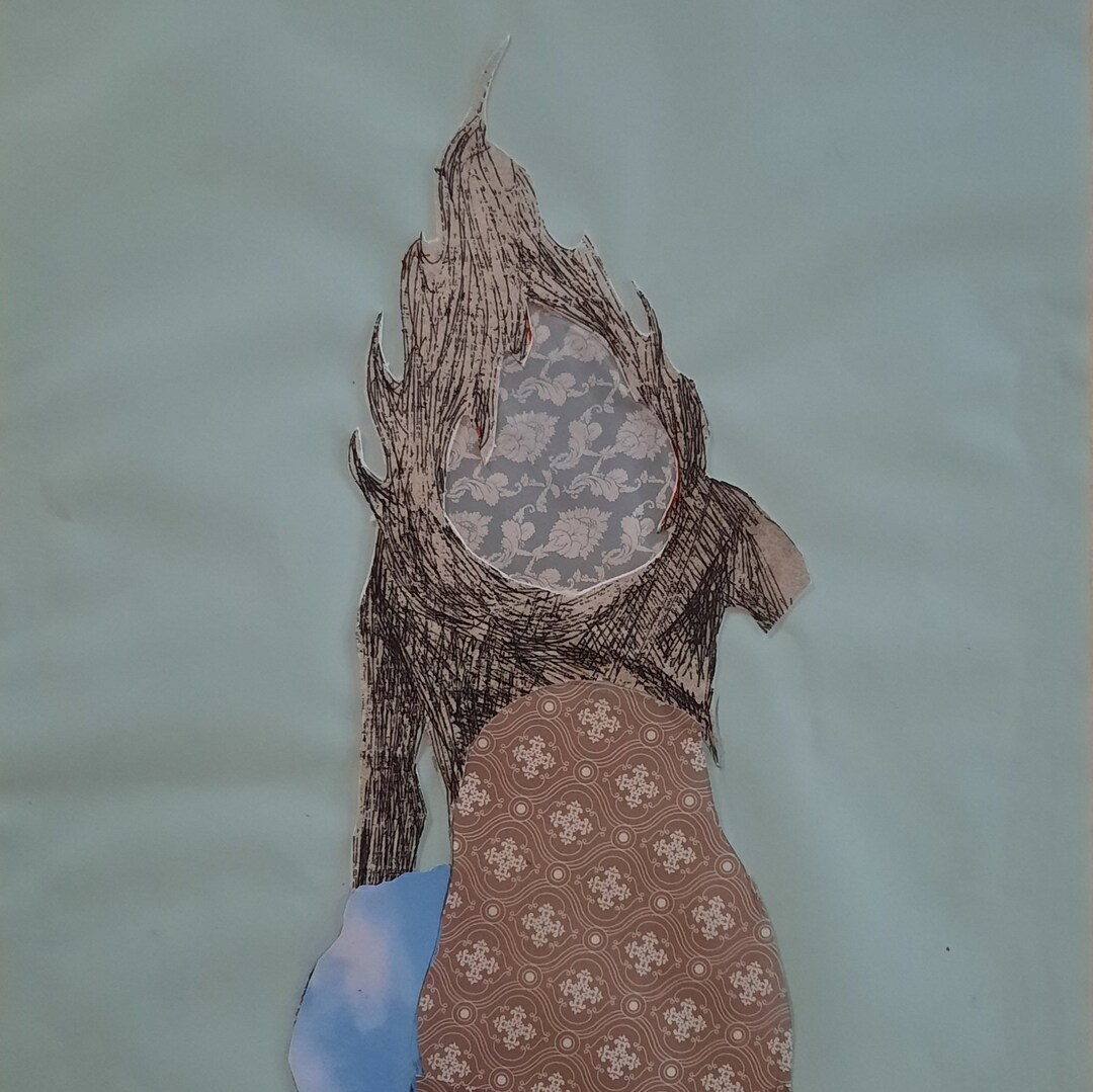 Modern Collage, Original Collage Art, Contemporary Collage, Handmade