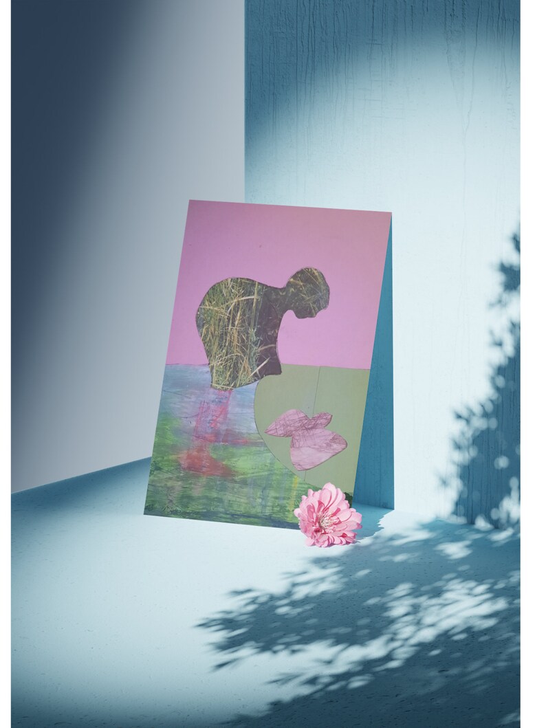 Modern Collage Original Collage Art Contemporary Collage - Etsy