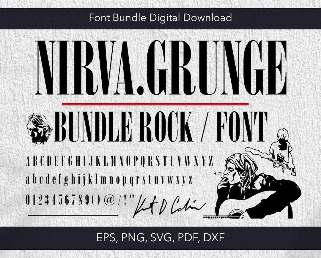 SVG, Rock Band Svg, Nirvana Svg, Nirvana Tshirt, Nirvana Cricut Svg ...