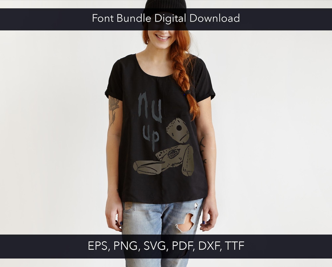 Rock Band Font SVG, Metal Music Letters, Korn Style (digital Download ...