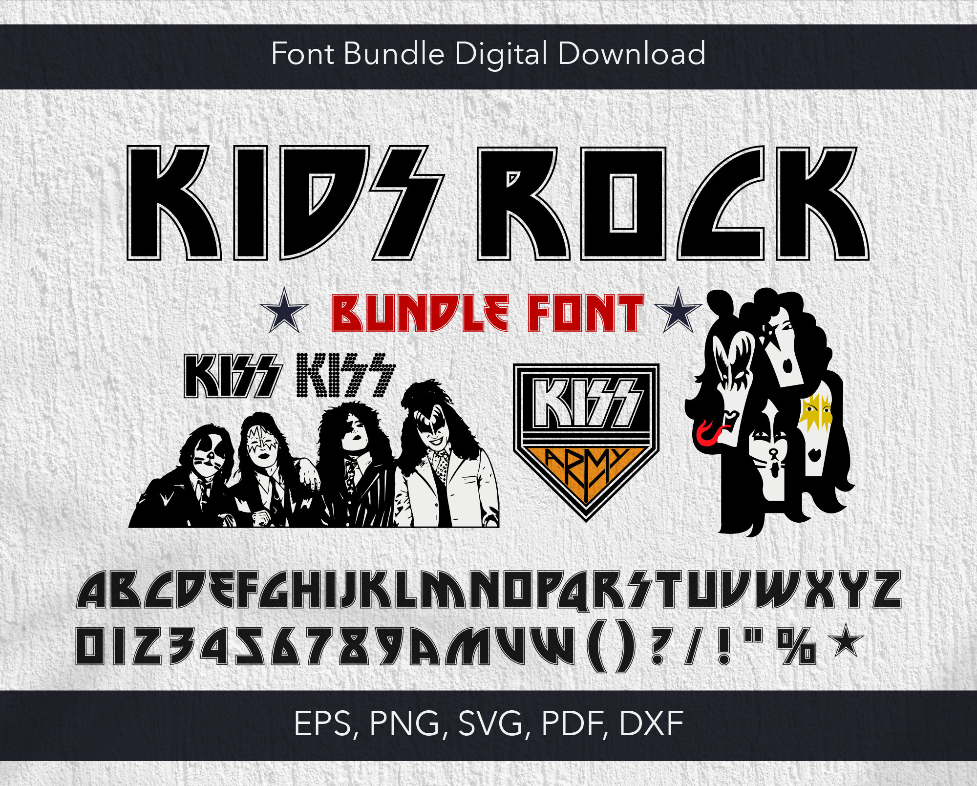 Rock Band Font