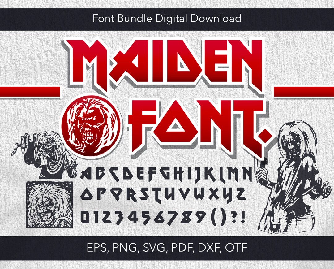 Iron Maiden Svg , Iron Maiden Bundle, EPS PNG SVG Cricut, Personalised ...