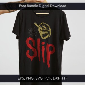 Rock Band Font SVG, Slipknot Style, Halloween, Metal Alphabet for ...