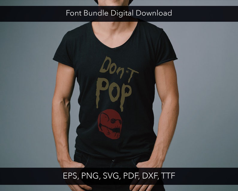 Rock Band Font SVG, Slipknot Style, Halloween, Metal Alphabet for ...