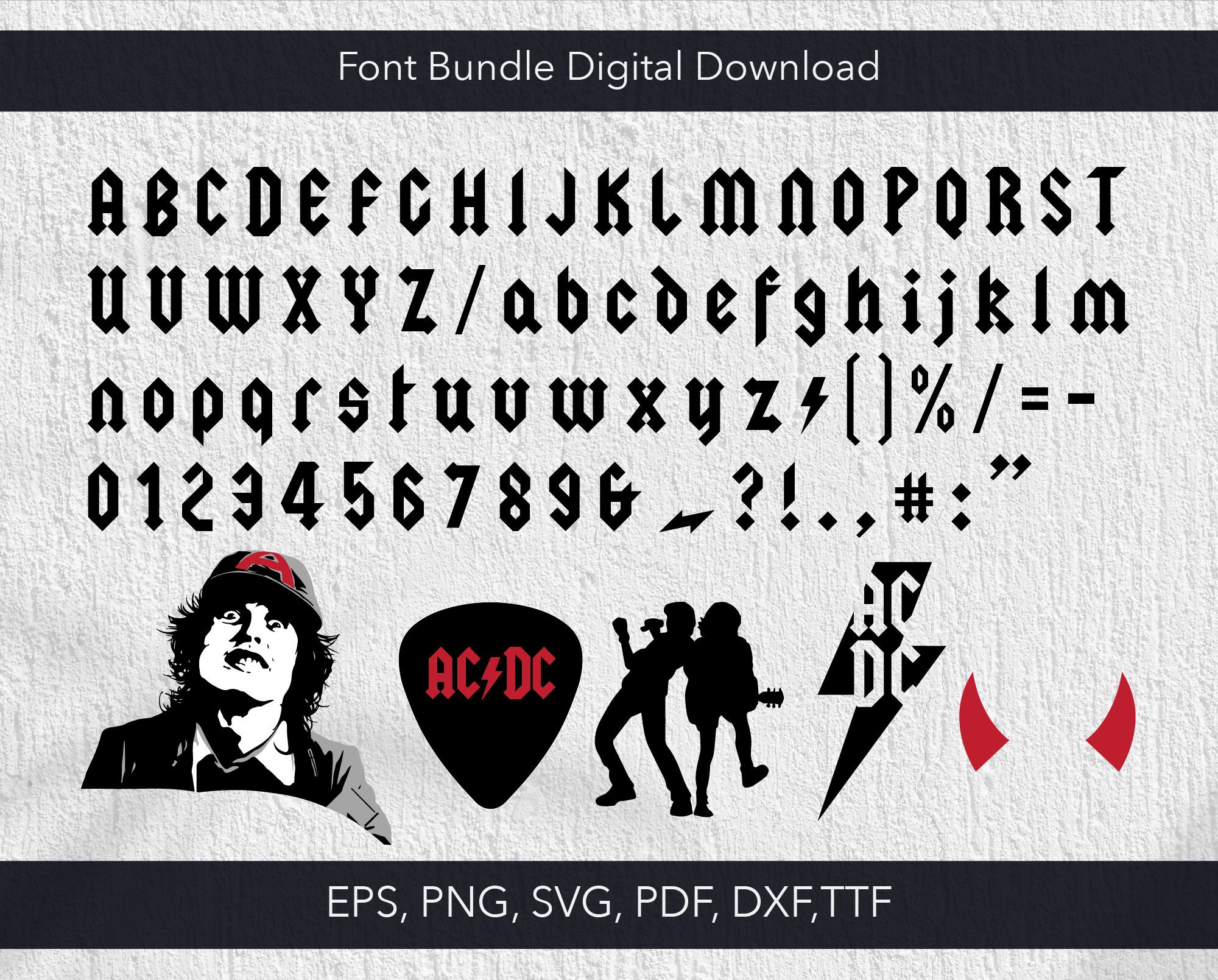 Rock Band Svg, Acdc Svg, Acdc Shirt Svg, Acdc Font, Font Svg, Shirt Svg, Rock Party, Acdc Band ...