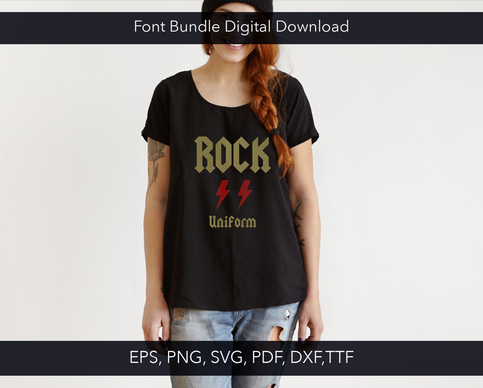 Hard Rock Font TTF, ACDC SVG, Halloween, Cricut, Rock Party (digital ...