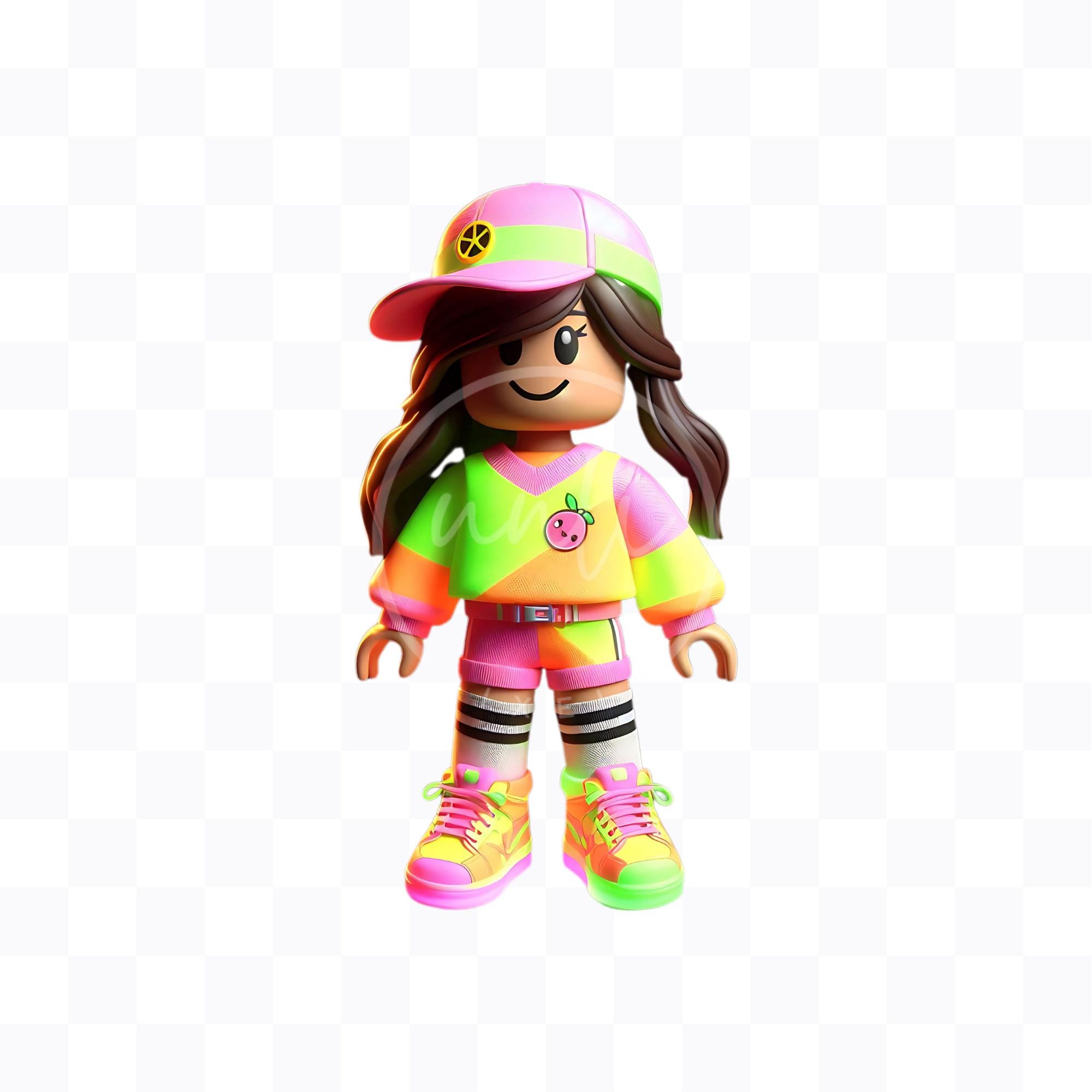 Bundle Roblox Girls PNG, Neon Roblox Girls, 8 Set of Roblox Girls ...