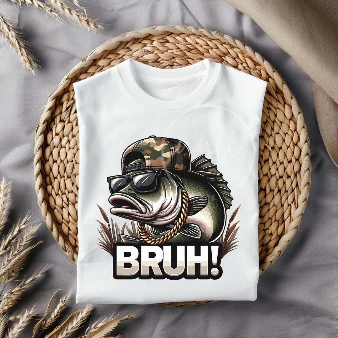 Bruh Fish Png, Funny Largemouth Bass Fishing PNG, Funny Fishing Png ...