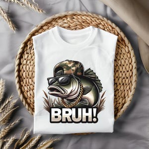 Bruh Fish Png, Funny Largemouth Bass Fishing PNG, Funny Fishing Png ...