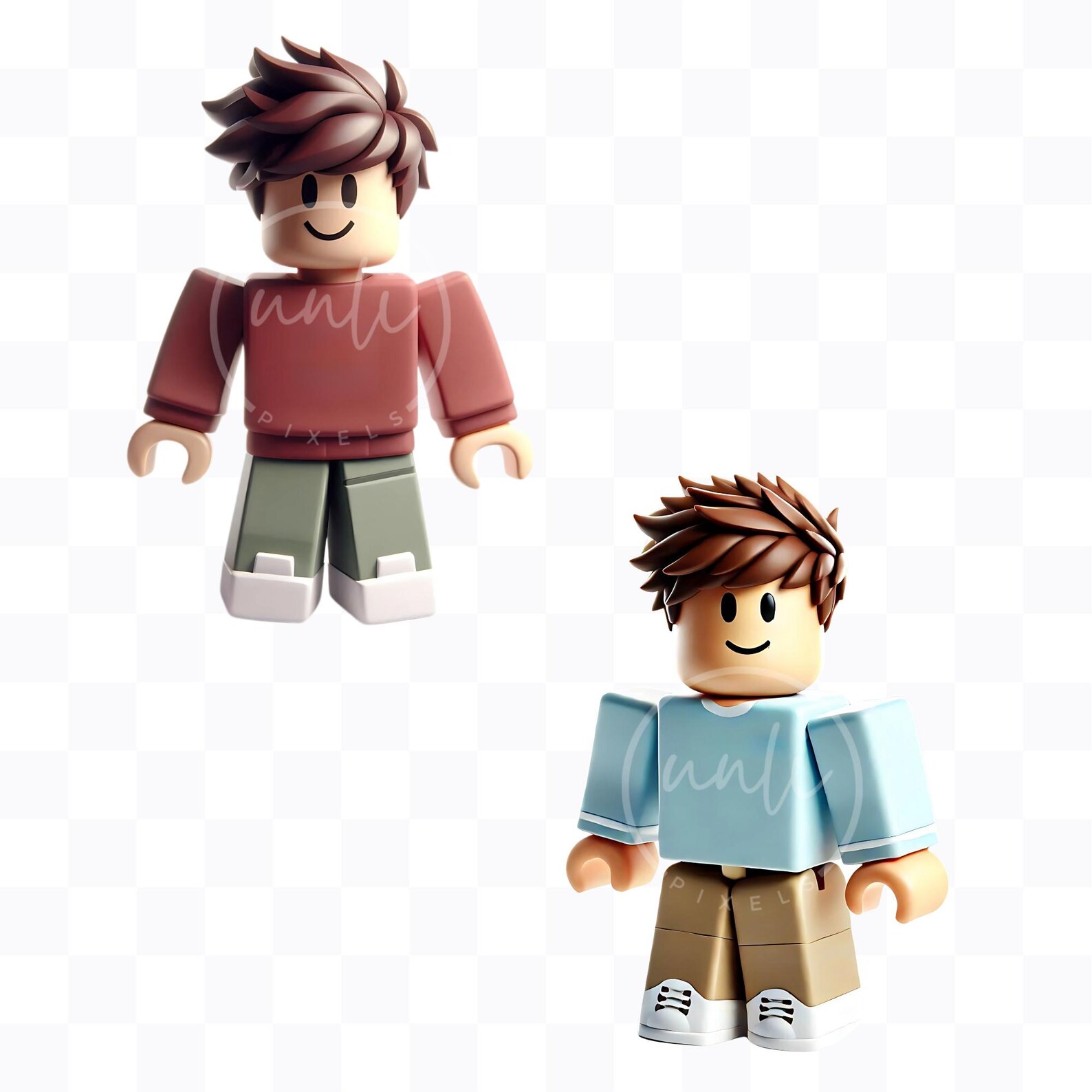 Bundle Roblox Boys PNG, Roblox Boys Gamer, 10 Set of Roblox Gamer Boys ...