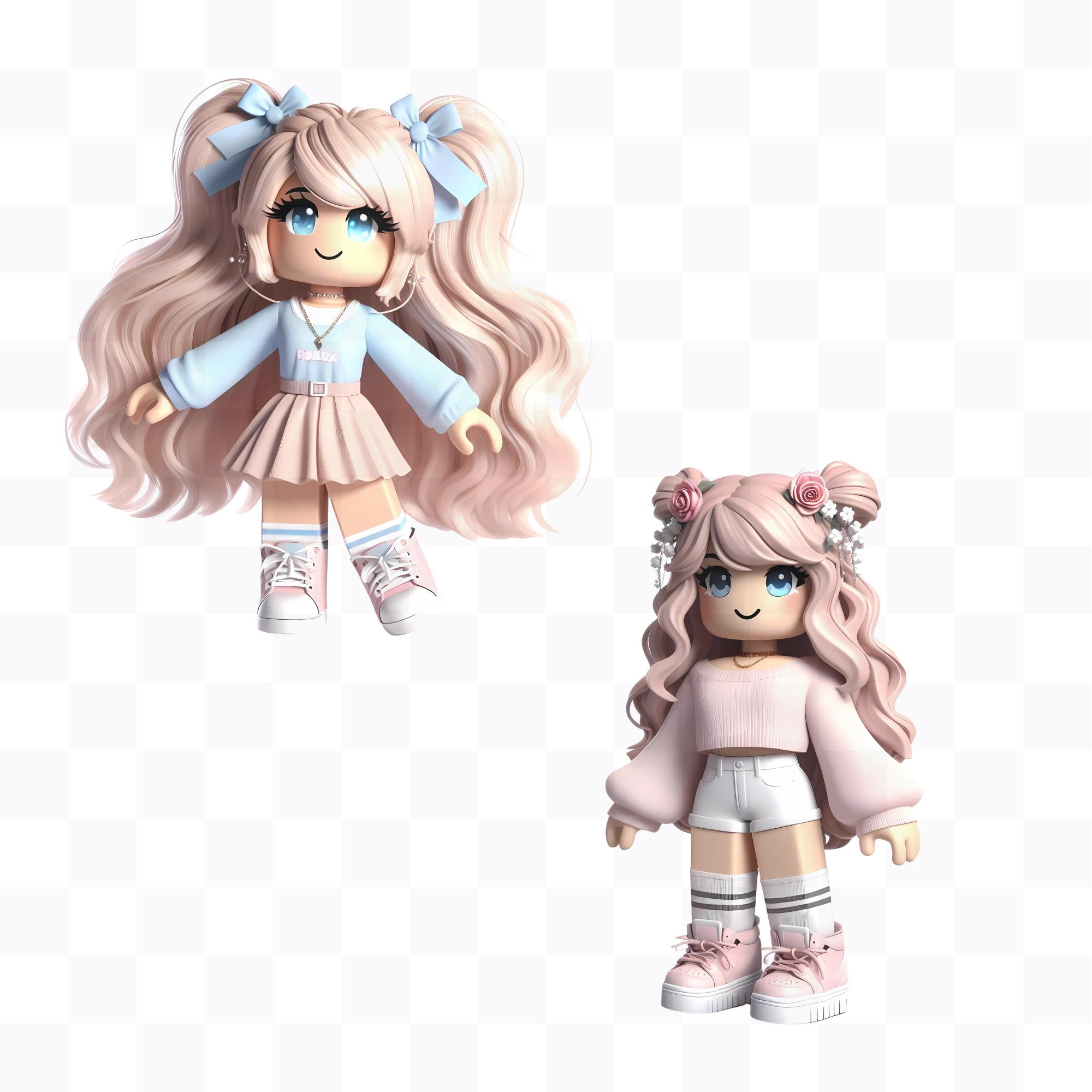 Roblox Girls PNG, Roblox Girl Clipart, Cute Roblox Girls, Roblox Party ...