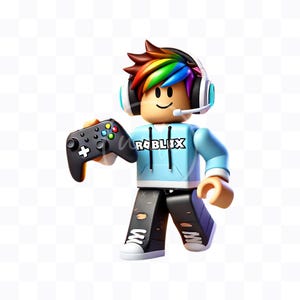 Bundle Roblox Boys PNG, Roblox Boys Gamer, 8 Set of Roblox Gamer Boys ...