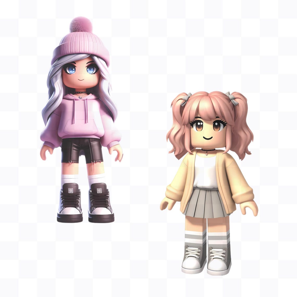 Roblox Girls PNG, Roblox Girl Clipart, Cute Roblox Girls, Roblox Party ...