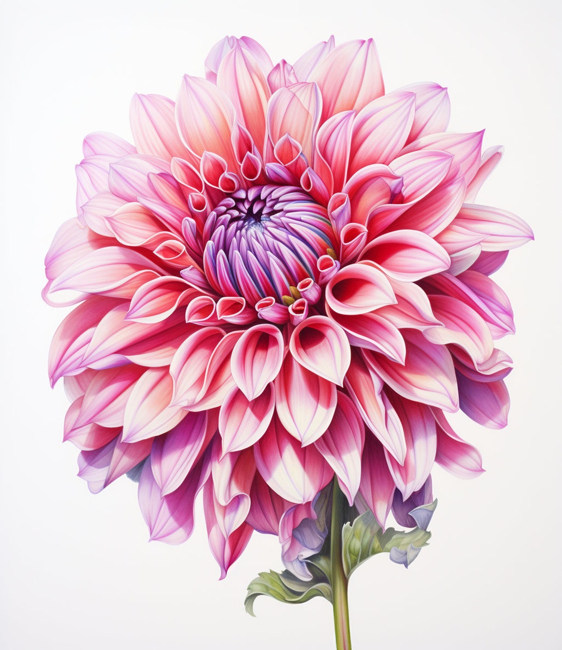 Printable Flower Coloring Pages, Floral Coloring Page, Printable ...