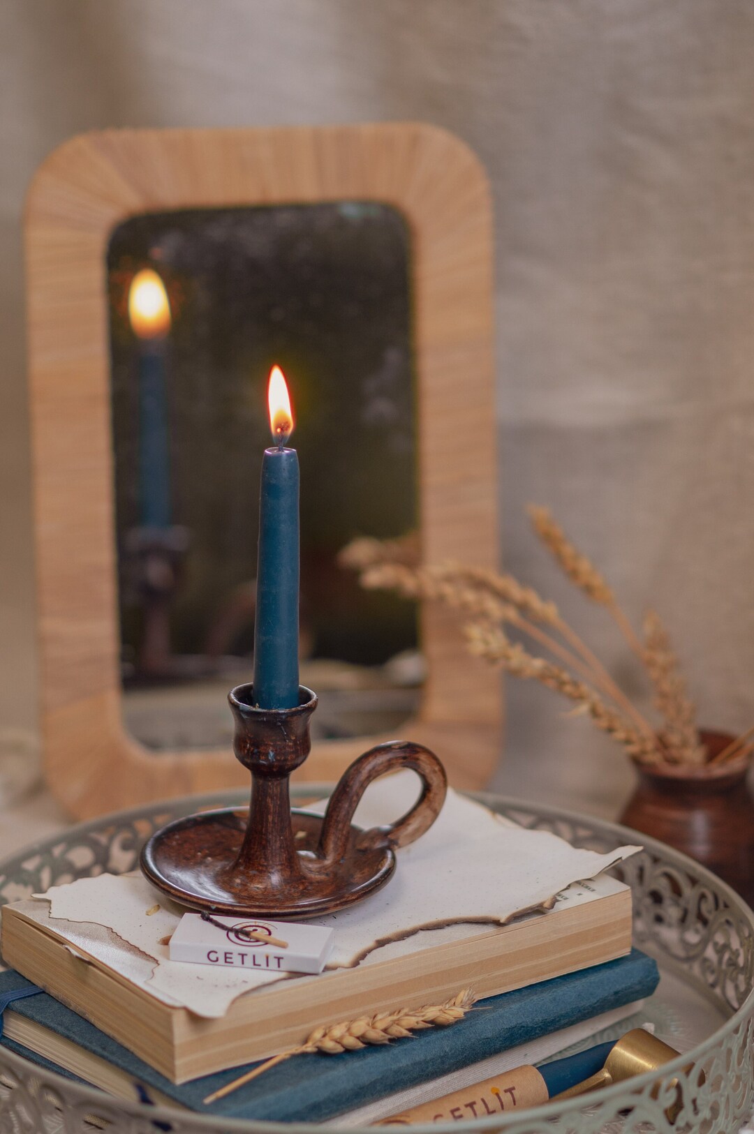 Candle Holder for Table Candles Handmade Ceramics 100% Clay ...