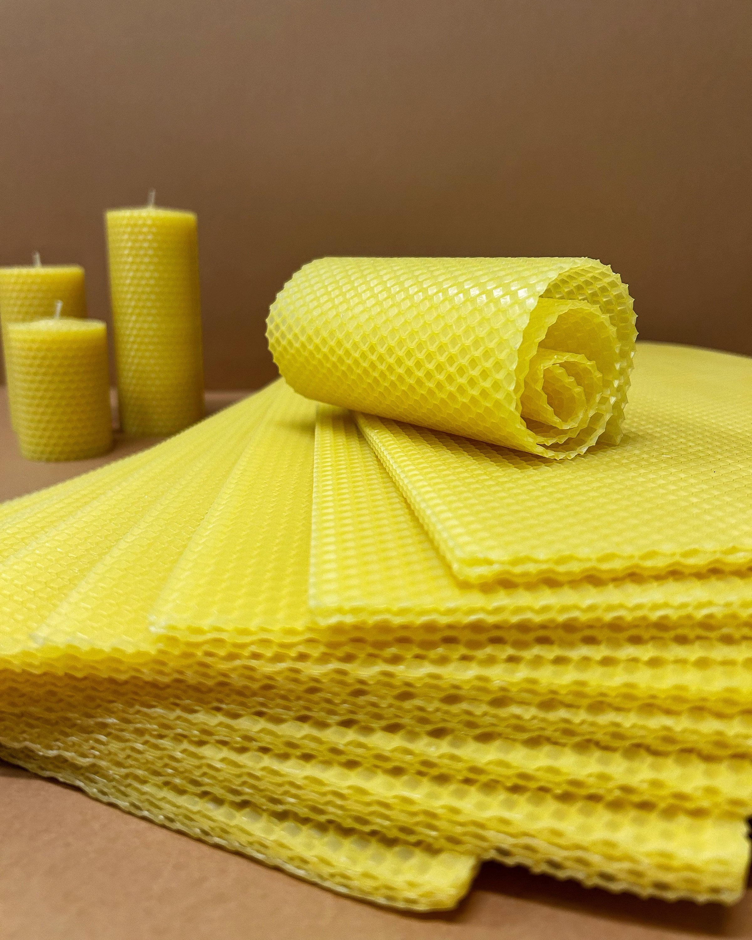 Beeswax Sheets Bulk Beeswax Candle DYI Making Kit Hand Rolled Gifts ...