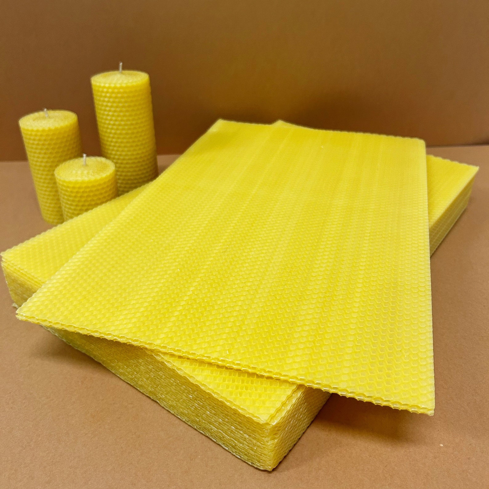 Beeswax Sheets Bulk Beeswax Candle DYI Making Kit Hand Rolled Gifts ...