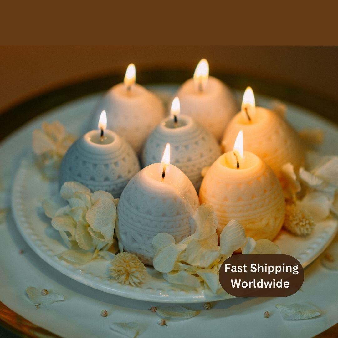 Handmade Easter Egg Candle for Festive Spring Decor Easter Basket ...