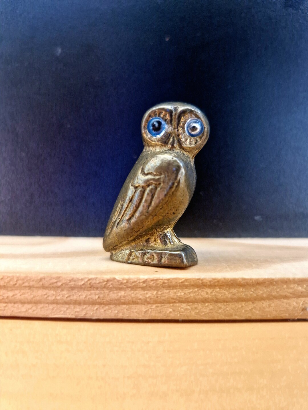 Greek Owl Sculpture AOE From Athens From the 1950s Vintage in - Etsy