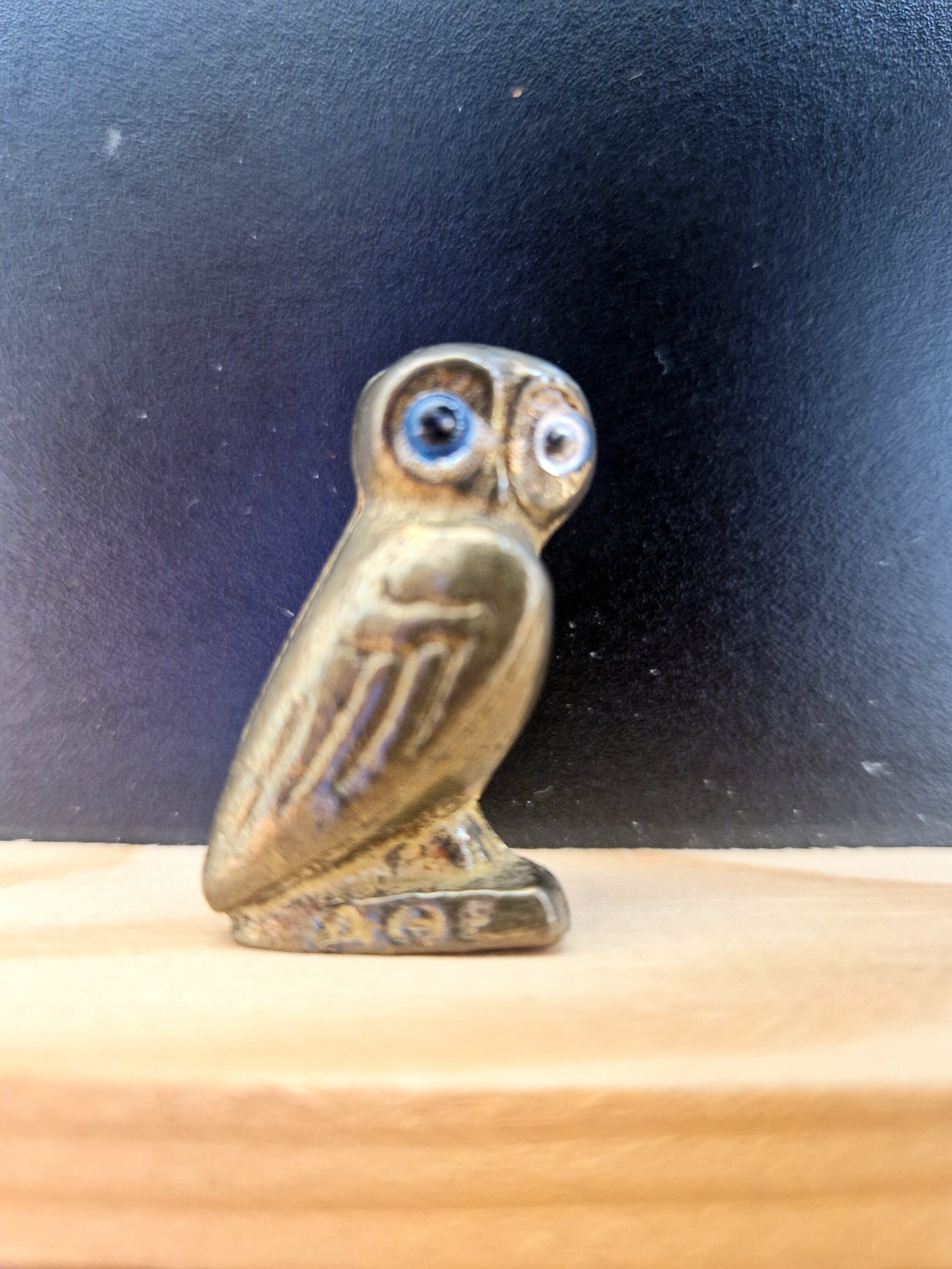 Greek Owl Sculpture AOE From Athens From the 1950s Vintage in - Etsy