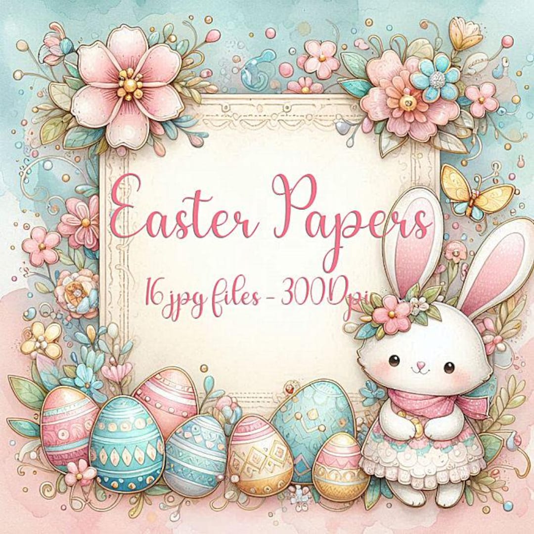 Easter Papers/ Backgrounds - Etsy