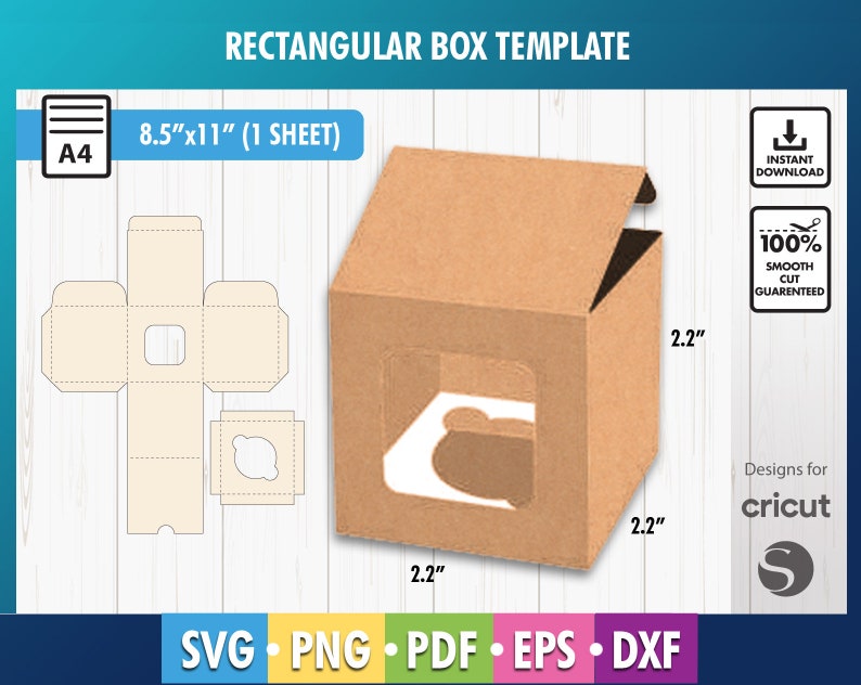 Cup Cake Gift Box, Cake Box With Insert, Cake Box Template, Cake Box ...