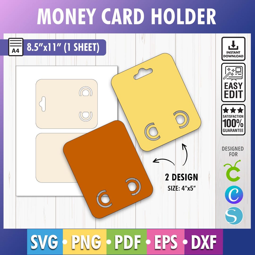 Money Card Svg, Money Holder Svg, Money Card Holder Svg, Money Card ...