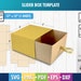 Box Template SVG, Packaging Box SVG, Drawer Box, Sliding Box, Slider ...