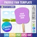 Paddle Fan Template, Paddle Fan Svg, Church Fan Svg, Wedding Fan ...