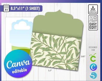 Canva Editable Money Envelope Template, Cash Envelope Template for ...