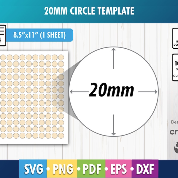 20mm Circle Template - Etsy