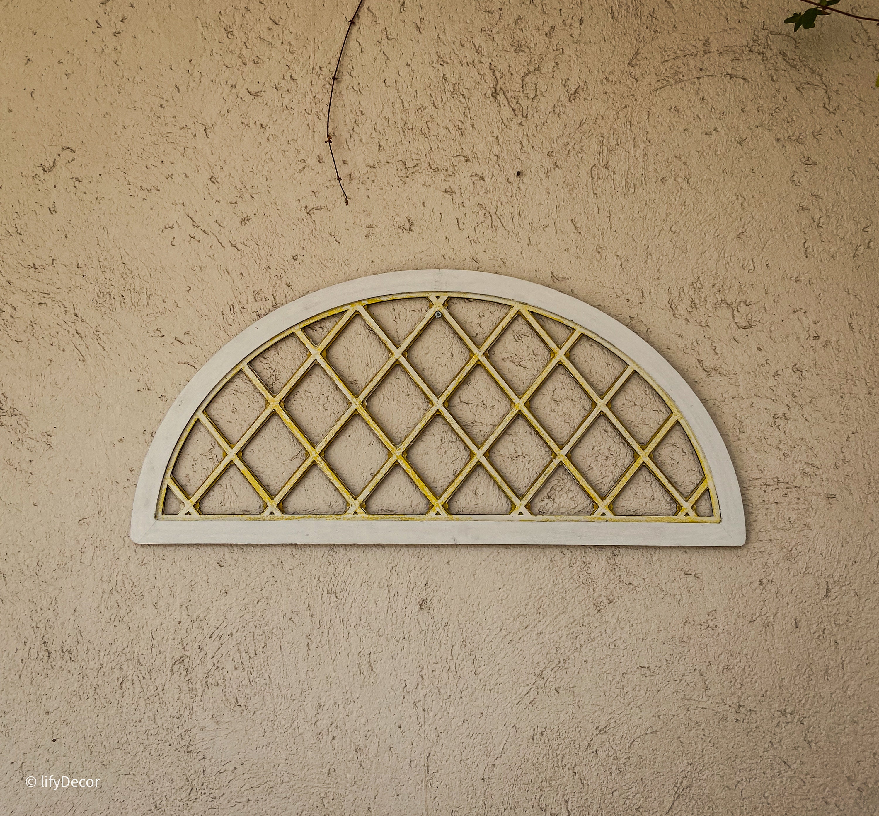 Farmhouse Half Moon Wooden Wall Window Arch Wood Cathedral Window - Etsy