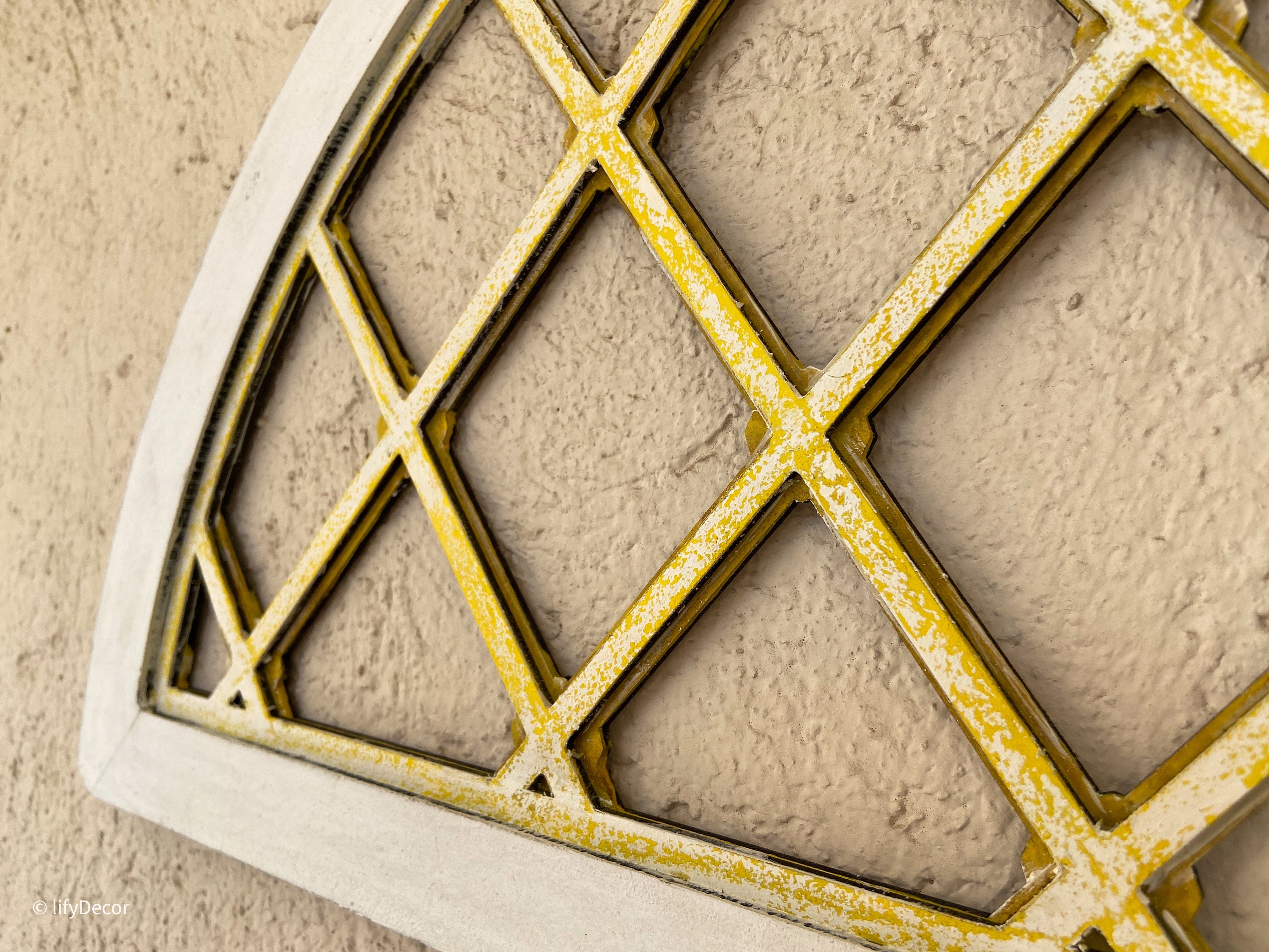 Farmhouse Half Moon Wooden Wall Window Arch Wood Cathedral Window - Etsy