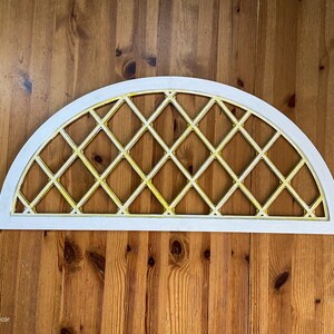 Farmhouse Half Moon Wooden Wall Window Arch Wood Cathedral Window - Etsy