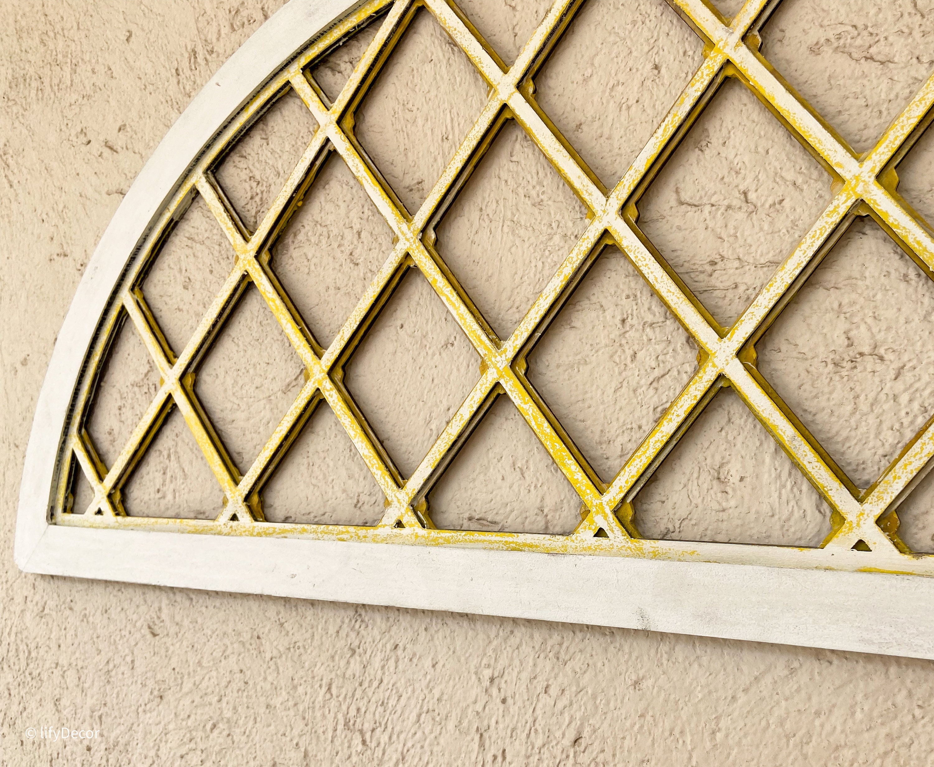 Farmhouse Half Moon Wooden Wall Window Arch Wood Cathedral Window - Etsy