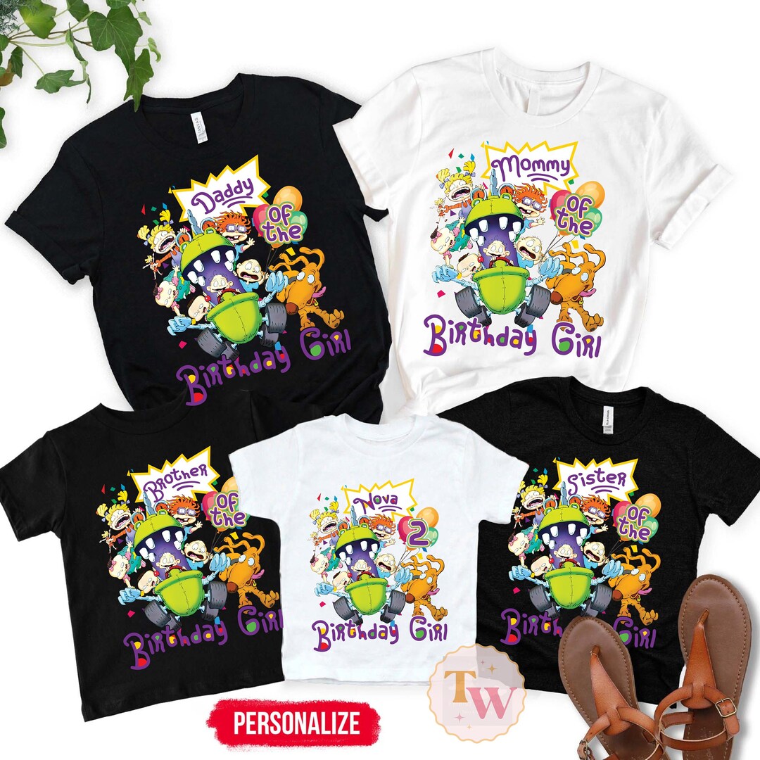 Afro American Rugrats Shirt, Cartoon Character Birthday, Small Awesome ...