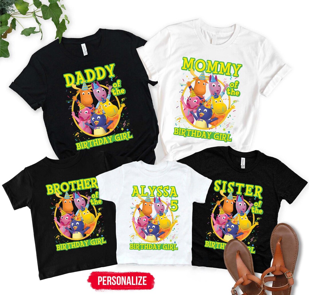The Backyardigans Birthday Girl Shirt, Friends Birthday Clothing, Girl ...