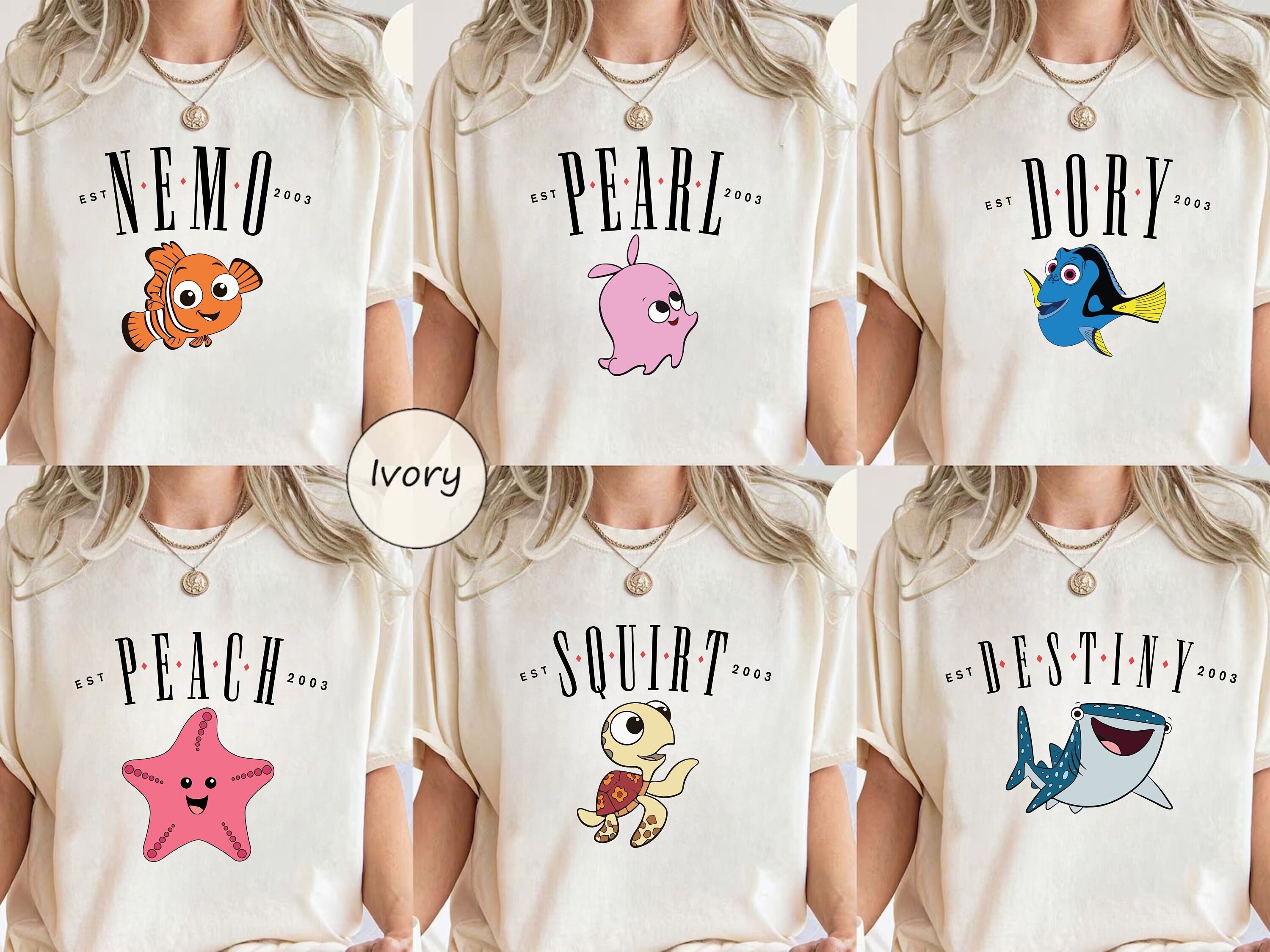 Finding Nemo All Characters Group Comfort Colors Shirt, Nemo Sweatshirt ...
