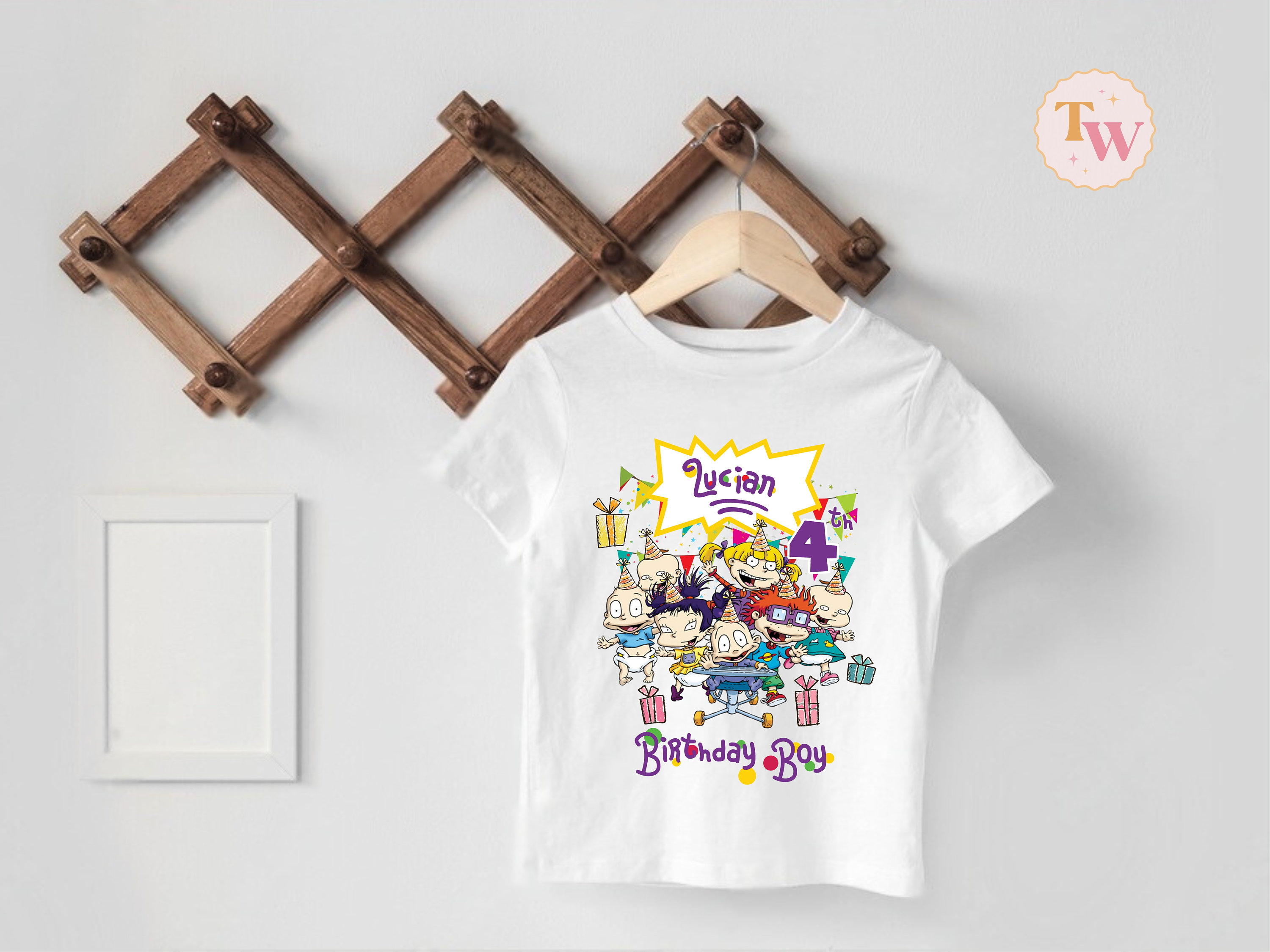 Afro American Rugrats Shirt, Cartoon Character Birthday, Small Awesome ...