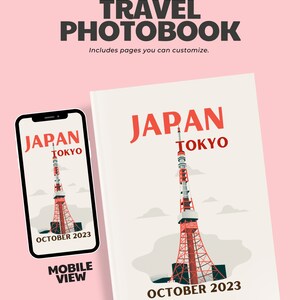 Japan Travel Photobook, Canva Editable, Printable Template, Aesthetic ...